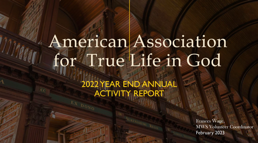AATLIG 2022 Year End Activity Report | American Association for True ...